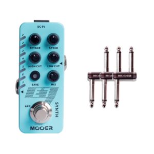 mooer e7 synth pedal trumpet, organ, sea wave, weeyo, saw wave, 8bits, edm, pad with individual arpeggiator