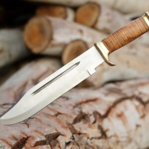 19 Inches High Carbon Steel Stainless Steel Blade with Brass Clip Guard and Pommel Knives | Camping Hunting Outdoor Survival Knives | Birthday Anniversary Xmas Gifts