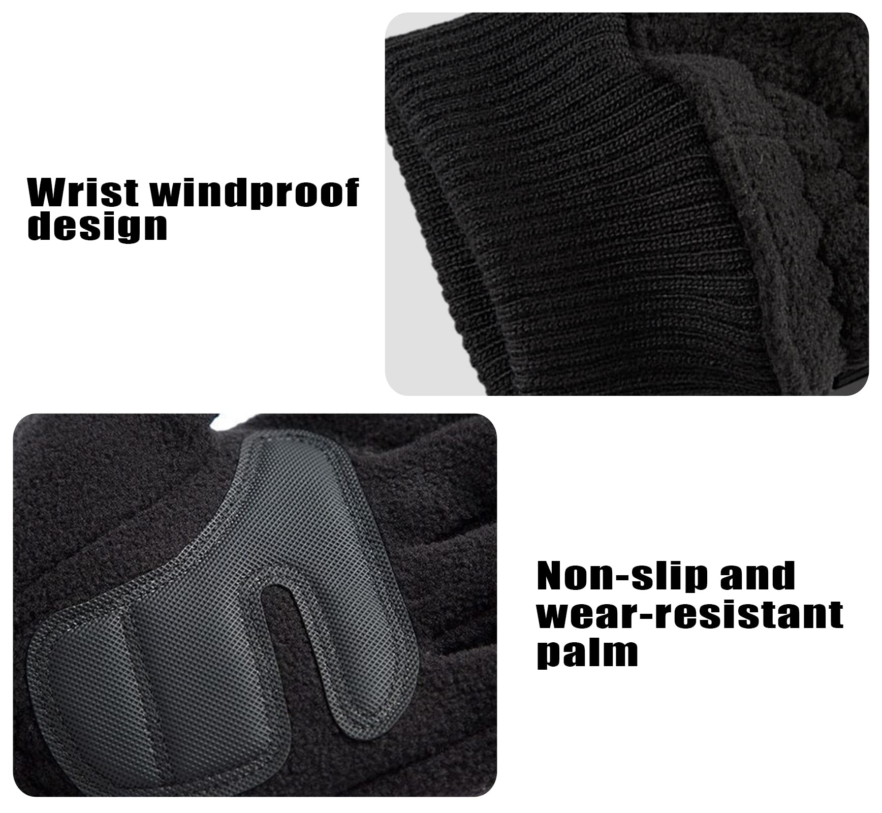 NOVEDAD Winter Gloves Men and Women/Windproof/Waterproof/Touch Screen/Increases The Grip Strength Thermal Glove for Driving Hiking Freezer Snow Work Cycling Running Outdoor Activities