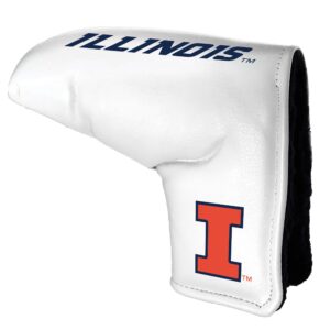 team golf ncaa illinois tour blade putter cover (white), fits most blade putters, scotty cameron, taylormade, odyssey, titleist, ping, callaway