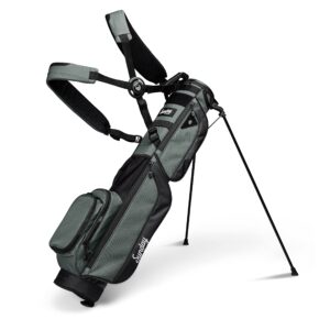 sunday golf loma xl bag - golf bag with strap and stand – easy to carry pitch n putt golf bag – golf stand bag for the driving range, par 3 and executive courses 3.4 pounds (midnight green)