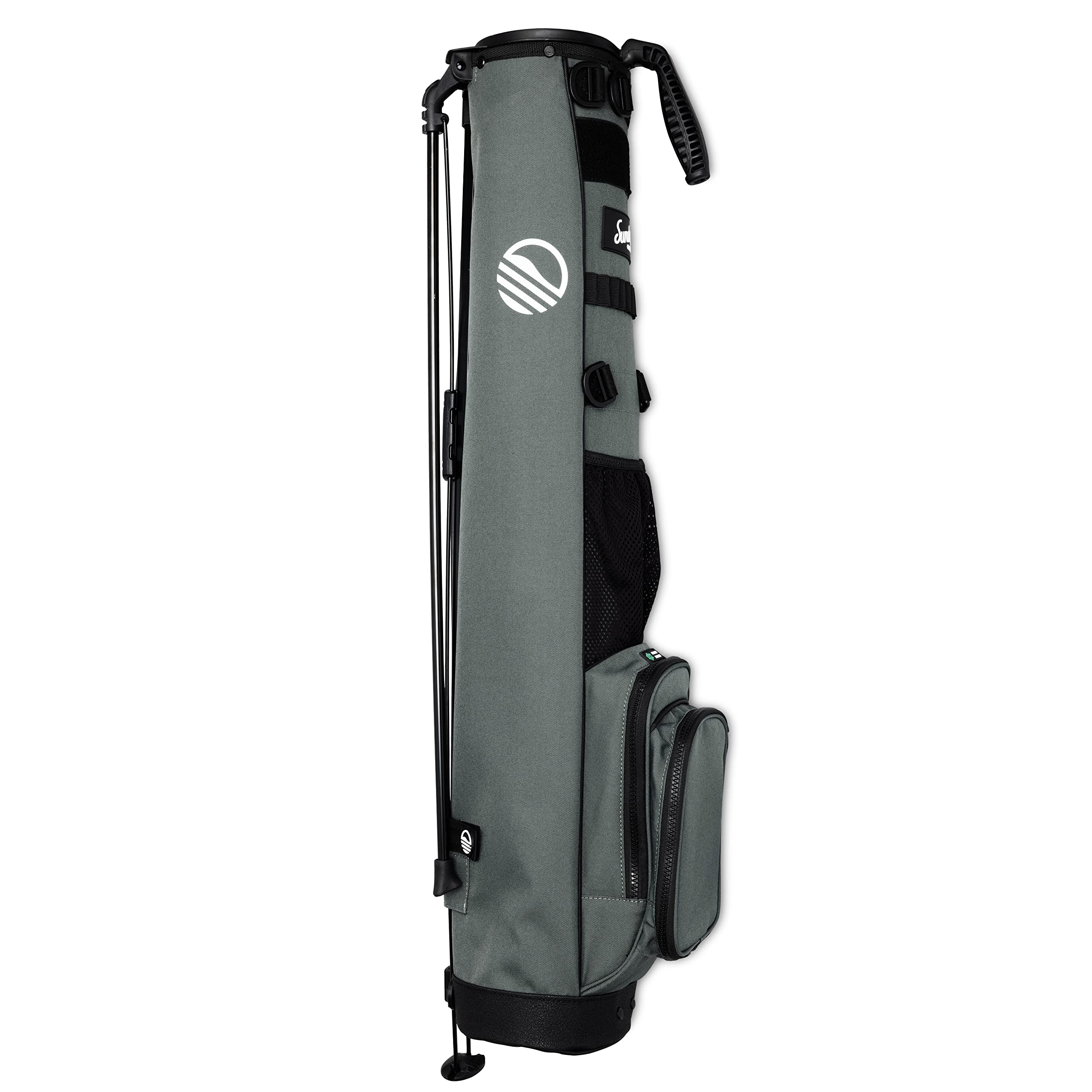 Sunday Golf Loma XL Bag - Golf Bag with Strap and Stand – Easy to Carry Pitch n Putt Golf Bag – Golf Stand Bag for The Driving Range, Par 3 and Executive Courses 3.4 pounds (Midnight Green)