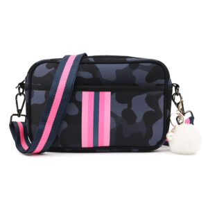 orad crossbody bags for women, neoprene bag crossbody purse with pompon ladies crossbody purses