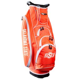 team golf ncaa oklahoma st albatross golf bag lightweight, 10-way club divider, spring action stand, insulated cooler pocket, velcro glove and umbrella holder & lift assist handles