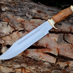 19 Inches High Carbon Steel Stainless Steel Blade with Brass Clip Guard and Pommel Knives | Camping Hunting Outdoor Survival Knives | Birthday Anniversary Xmas Gifts