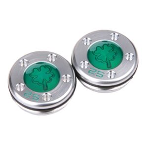 na 2pcs green clover golf custom weights for titleist scotty cameron newport studio california putters (2x25g)