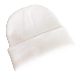 NPQQUAN 3 Packs Unisex Beanie Hats for Men Women Winter Knit Beanies Black+White+DarkBeige