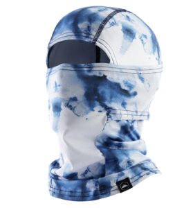 tough headwear black balaclava ski mask - summer motorcyle face mask, bike mask & shiesty mask for men & women - blue/white