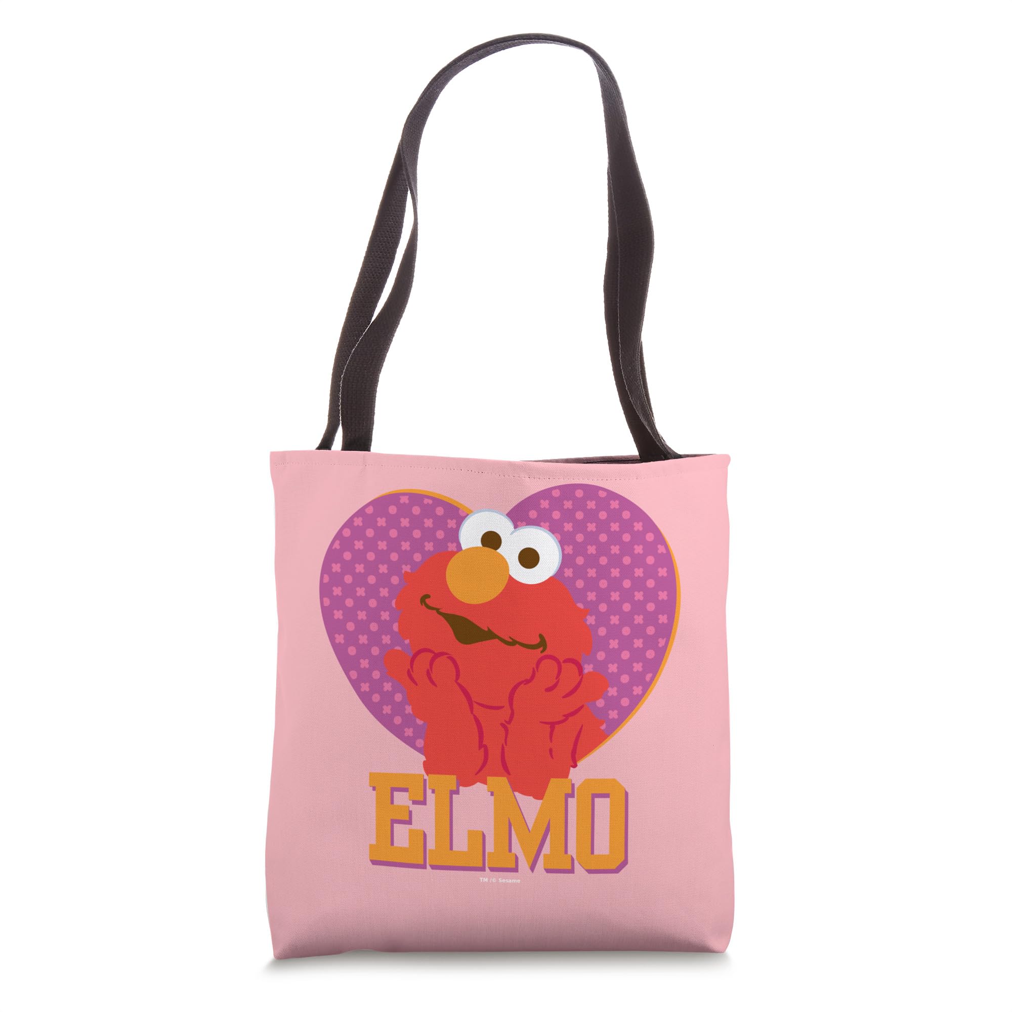 Sesame Street Patterned Elmo Heart Tote Bag