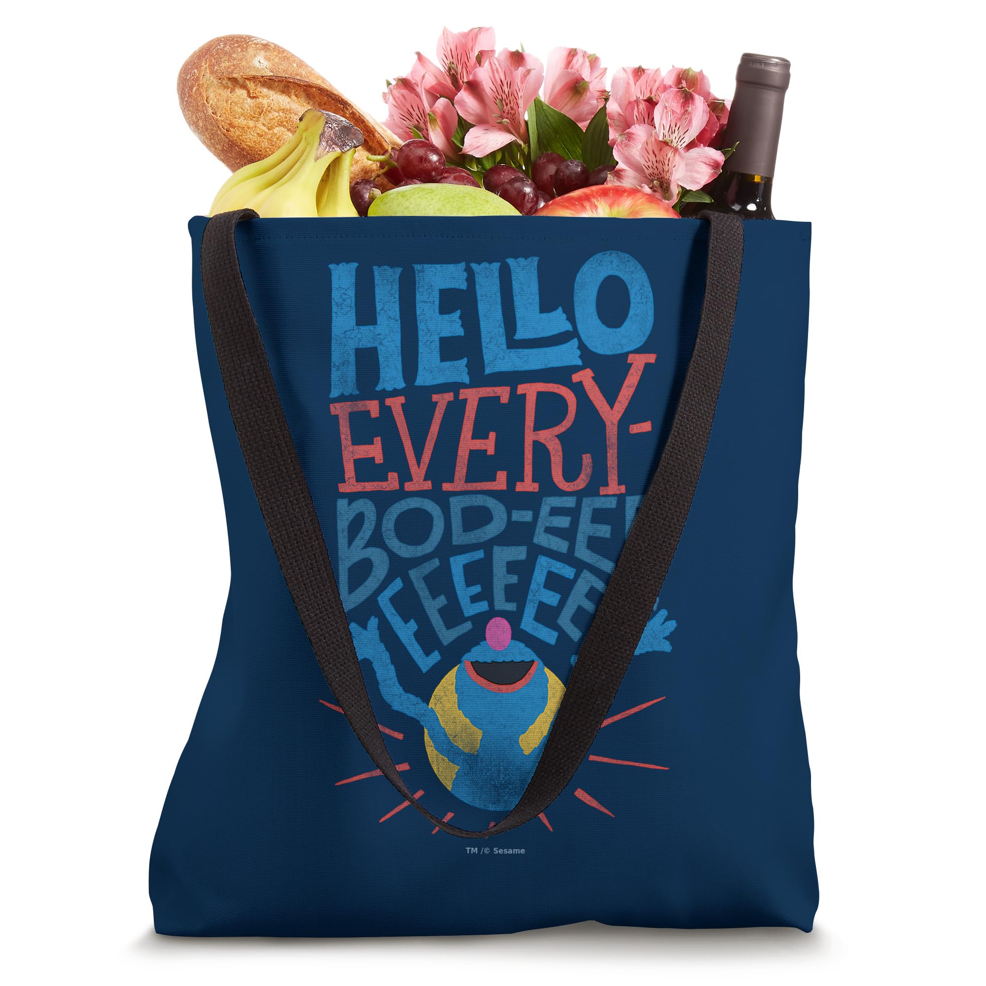 Sesame Street Grover Hello Everybody Tote Bag