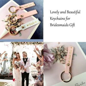 LotsBuyLots Bridesmaid Keychains for Bride Tribe Gifts,10 Pack Bachelorette Party Key Rings for Bridal Party Supplies