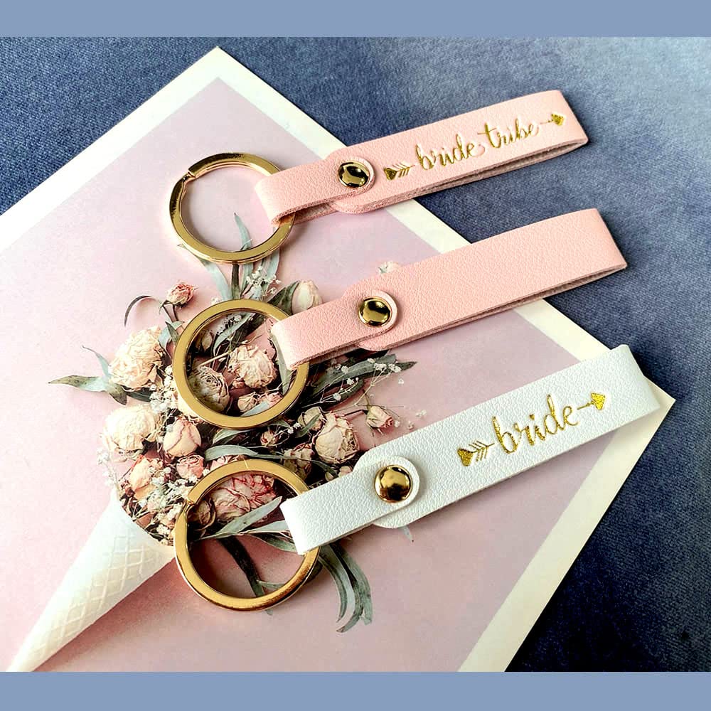 LotsBuyLots Bridesmaid Keychains for Bride Tribe Gifts,10 Pack Bachelorette Party Key Rings for Bridal Party Supplies