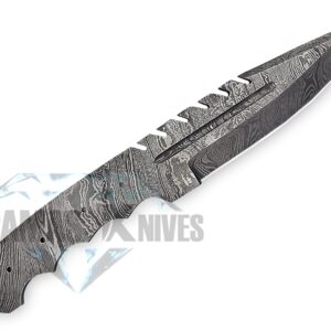 Custom Handmade Damascus Steel Blank Blade for Knife Making HB 12