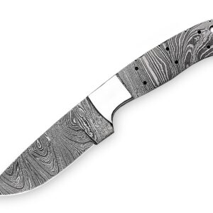 Custom Handmade Damascus Steel Blank Blade for Knife Making With Steel Bolster HB 16