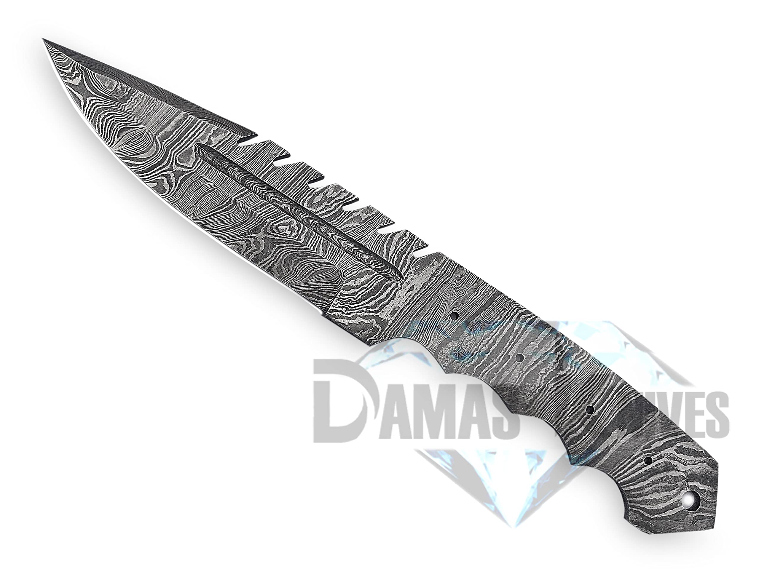 Custom Handmade Damascus Steel Blank Blade for Knife Making HB 12