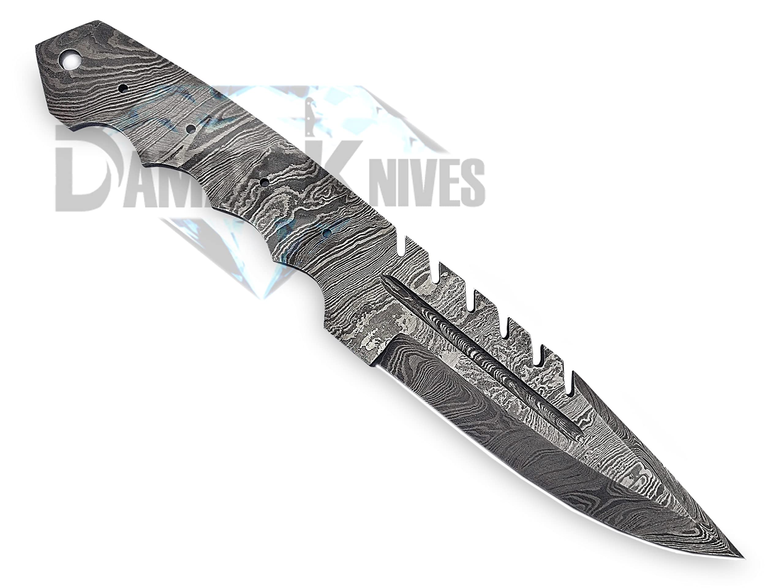 Custom Handmade Damascus Steel Blank Blade for Knife Making HB 12