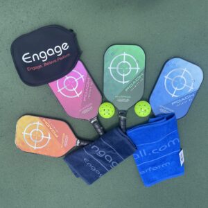 Engage Pickleball Poach Infinity SX Pickleball Paddle - Pickleball Paddles with Black Polymer Core - USAPA Approved Pickleball Paddles - Pickleball Rackets for Adults - Lite (Green)