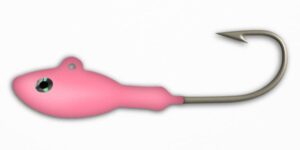 big nasty tackle super glow buckeye jig (2 pack) (1 oz, pink)