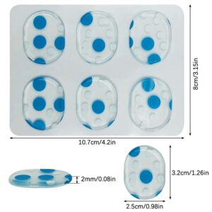 50 pieces Drum Dampeners Gel Pads, lyfLux Silicone Drum Silencers, Drum Mute Pads, Dumb Drum Damping Pad, Overtone Paste, Drum Damper Gel Pads For Drums Tone Control