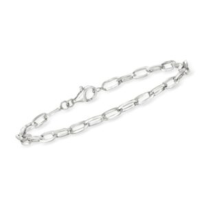 ross-simons solid paper clip link bracelet