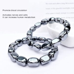 Terahertz Bracelet Loose Elastic Beads Terahertz Bracelet Bracelet Gift Stone for Women Men