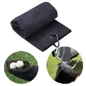 JWCBDY 3-Prong Golf Ball Pick Up Retriever Grabber Black Back Saver Claw Portable Grip Tool with Stainless Steel Screws Golf Sucker Accessories for Putters and Golfer (3 Pack)