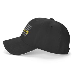 USA Thin Yellow Line Flag Tow Truck Driver Vintage Hat Adult Adjustable Baseball Golf Cap Casquette Hat