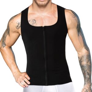 ribika mens compression shirts tank tops sleeveless body shaper slimming vest tummy control undershirts