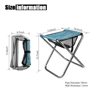 LYHLYA Camping Stool, Portable Folding Stool Large Size Camping Stool for Adults Supports up to 240 lbs