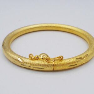 Arrawana77 Bangle Gold Plated 23K 24k Thai Baht Yellow Gold Filled Bracelet Women Jewelry form Thailand