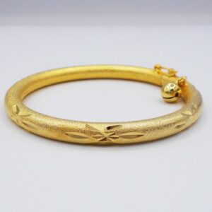 Arrawana77 Bangle Gold Plated 23K 24k Thai Baht Yellow Gold Filled Bracelet Women Jewelry form Thailand