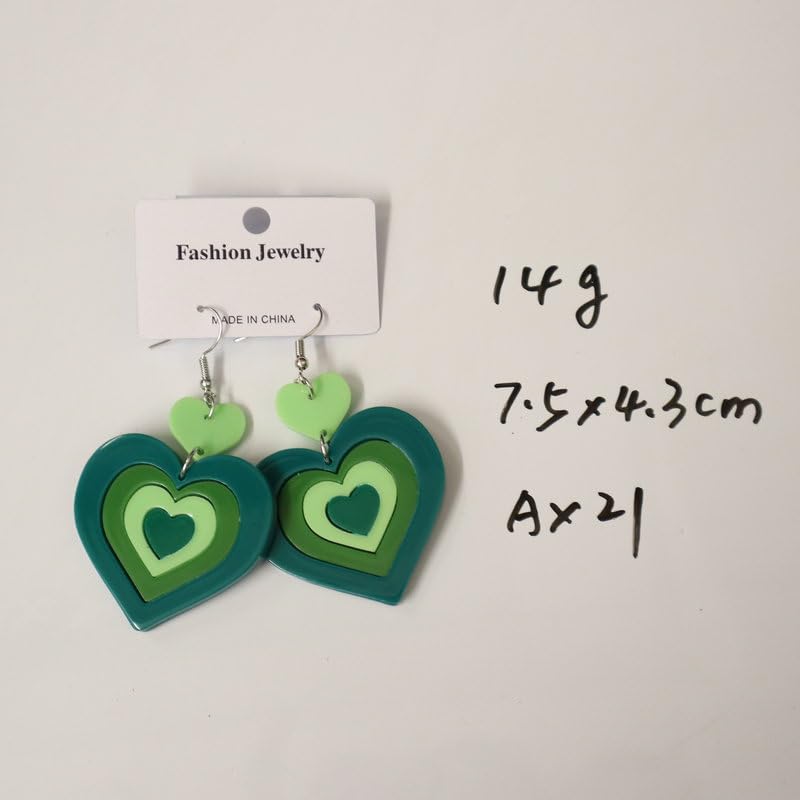 Women's Fashion Cute Acrylic Drop Dangle Earrings for Summer