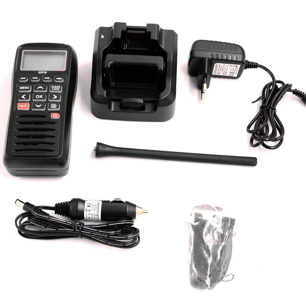 RECENT RS-38M GPS Marine Radio VHF Handheld Buoyant Floats Code Transceiver