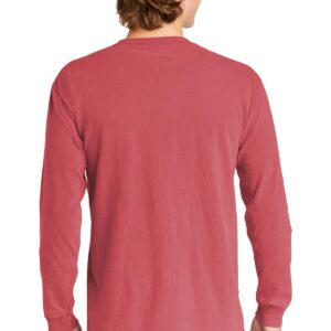 Comfort Colors 6.1 oz. Long-Sleeve Pocket T-Shirt (C4410) Crimson L