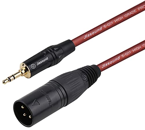 innomaker 2-Pack 5ft 3.5mm Stereo to XLR Balanced Male Cable with 24 AWG Copper Wire