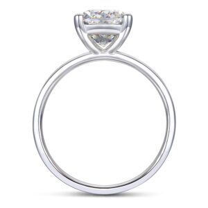 CGSRING 3 Carat Cushion Cut Moissanite Rings, Cushion Cut Moissanite Engagement Ring, 3ct Moissanite Rings (11)