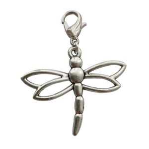 wyguyo 2pcs dragonfly clip on charm, dragonfly zipper pull, insect jewelry