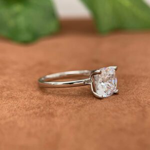 CGSRING 3 Carat Cushion Cut Moissanite Rings, Cushion Cut Moissanite Engagement Ring, 3ct Moissanite Rings (11)