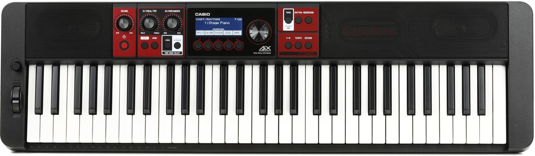 Casio Casiotone CT-S1000V 61-Key Portable Keyboard with Vocal Synthesis