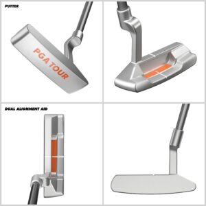 PGA Tour G1 Series Orange Kids Golf Club Set with 4 Clubs, Stand Golf Bag & 7 Total Pcs | Golf Clubs and Sets for Heights 5'2"-5'7" | Complete Golf Club Sets | Young Men & Women Golf Clubs Ages 12-17