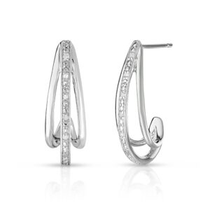 natalia drake split j diamond accent hoop earrings for women in rhodium plated 925 sterling silver