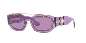 versace unisex sunglasses violet frame, violet lenses, 51mm