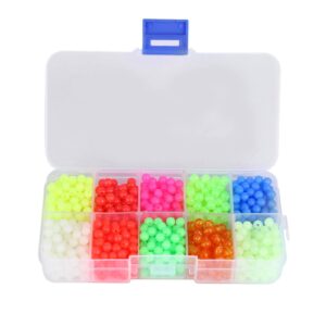 plastic assorted round float glow beads fishing bait eggs tackle lures tools accessory for outdoor fishing,1000pcs/box fishing beads, 1000pcs/box fishing beads, plastic assorted round glow fishi