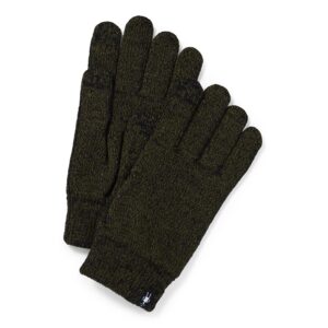 smartwool cozy glove | merino wool touchscreen winter gloves for men and women, winter moss, large/x-large