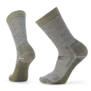 smartwool men's hunt extra cushion merino wool tall crew socks – classic edition, charcoal, large