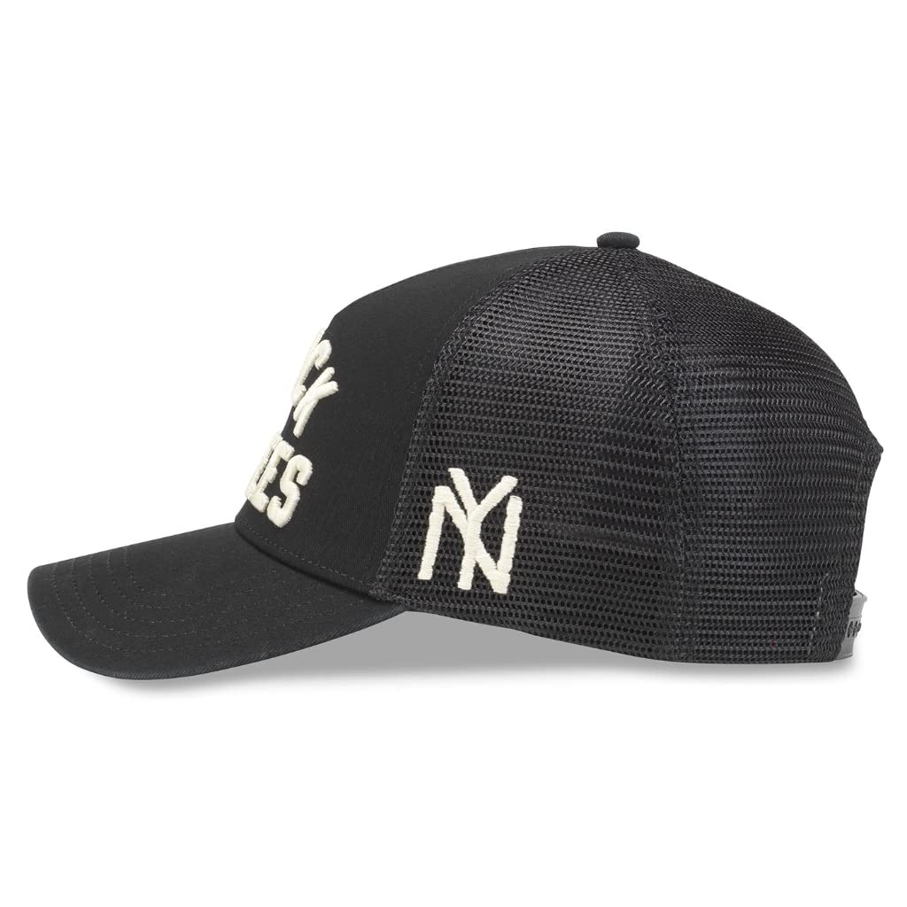 AMERICAN NEEDLE New York Black Yankees National Negro League Vintage Baseball Valin Snapback Hat (22016A-NBY-BLK)