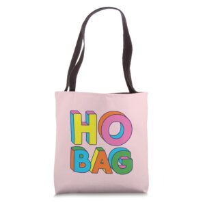 ho bag tote funny canvas overnight bag cute lettering tote bag