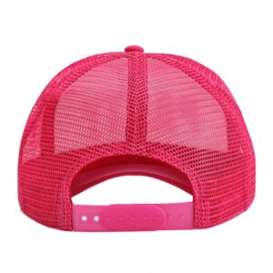 Lightning Bolt Hat Glitter Lightning Trucker Hats Women Cute Trendy Snapback Preppy Hat 80s Retro Foam Mesh Baseball Cap Hot Pink