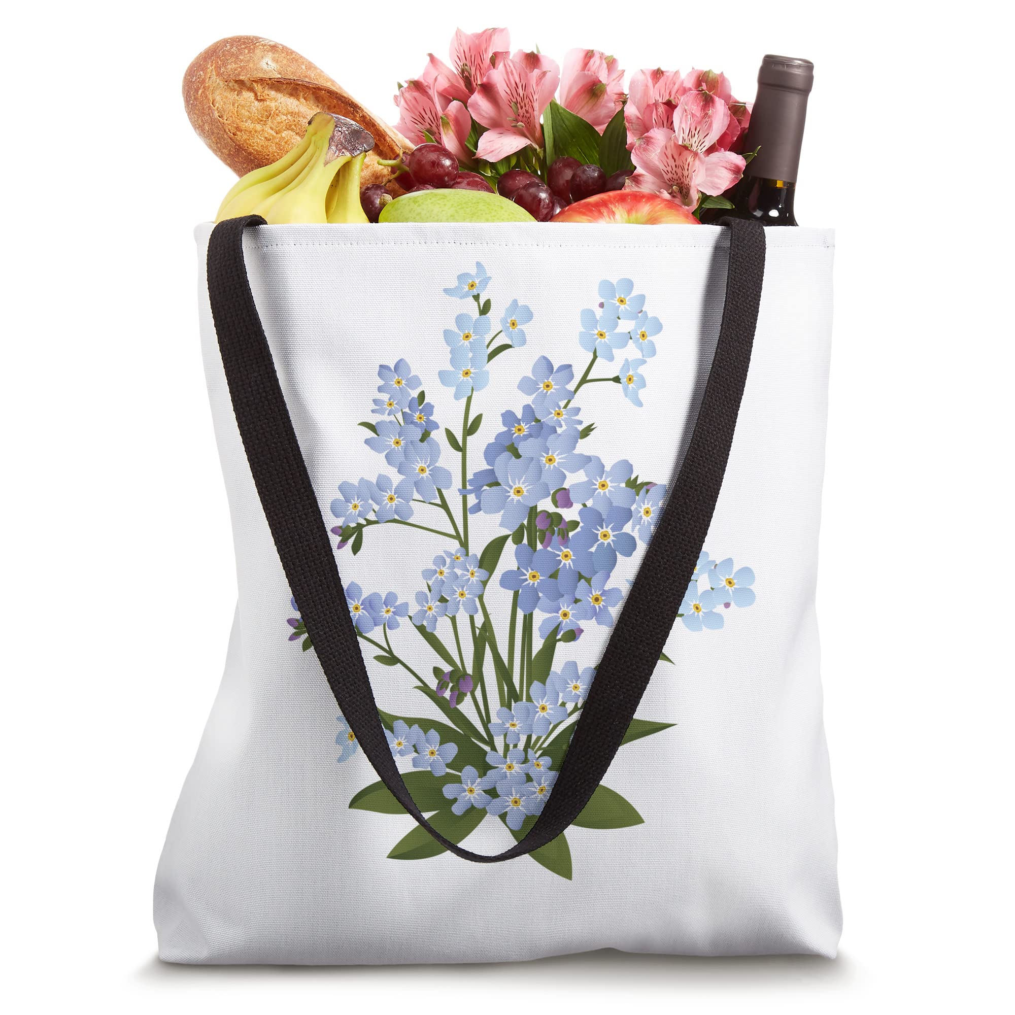 Forget Me Not Flowers Tote Bag