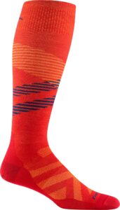 darn tough men's pennant rfl otc ultra-lightweight sock (style 8002) - flame, x-large